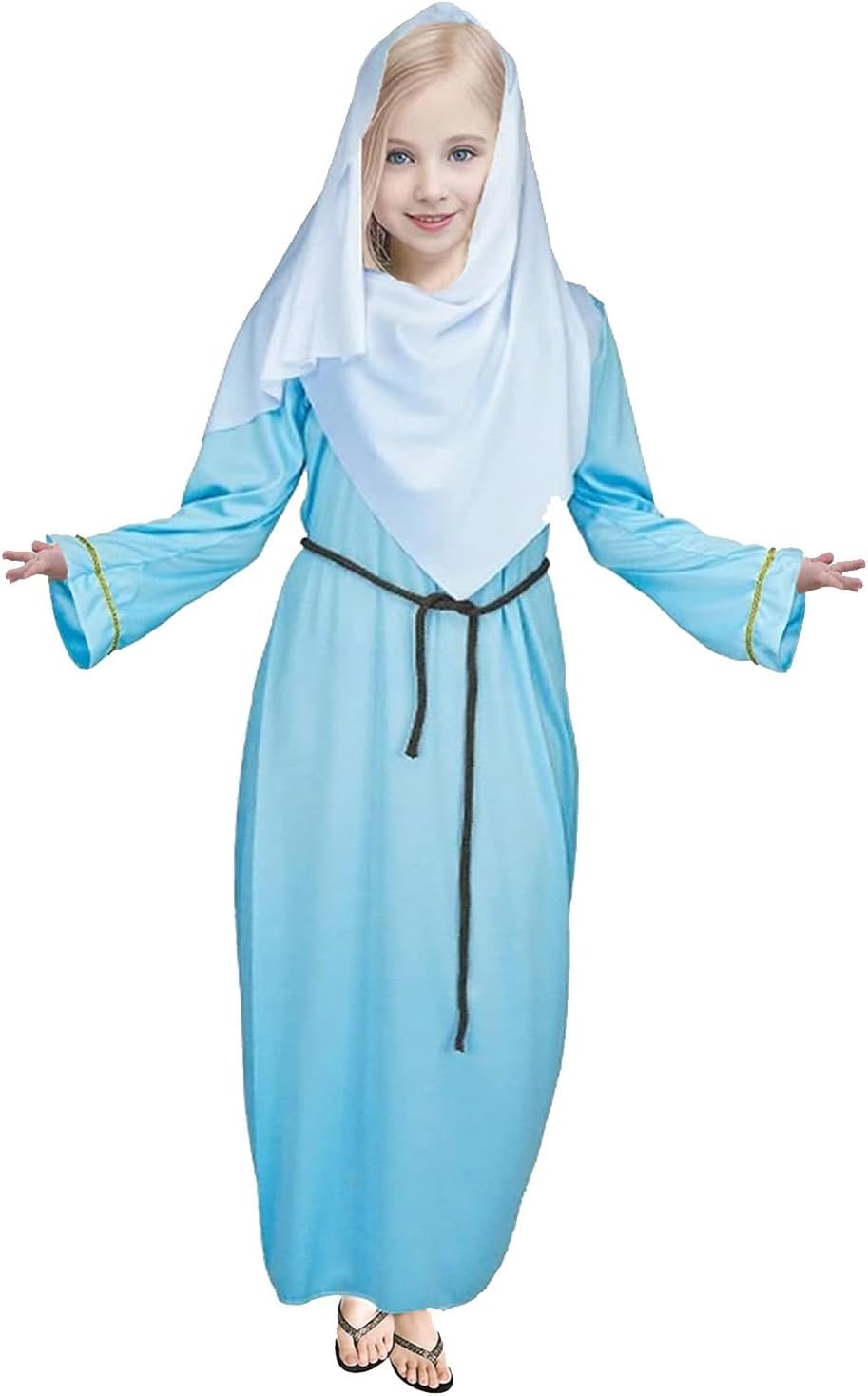 Amazon.com: AilRabbit Virgin Mary Costume kid - biblical costumes for ...