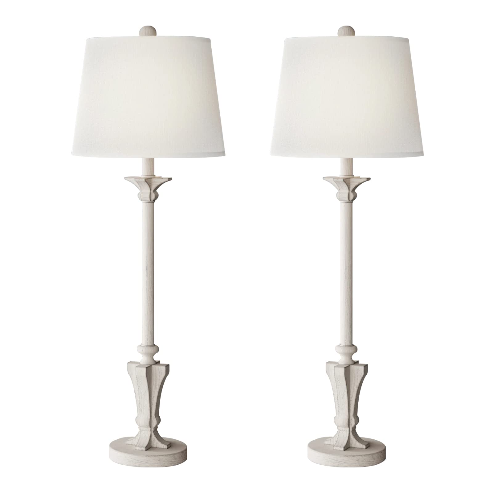Buy Maxax Traditional Table Lamps Set of 2, Rustic Farmhouse Tall ...