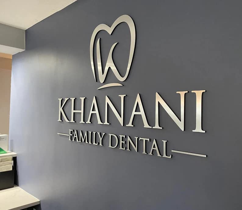 Amazon.com: Custom Logo Signage Custom Logo Stainless Steel Laser Cut ...