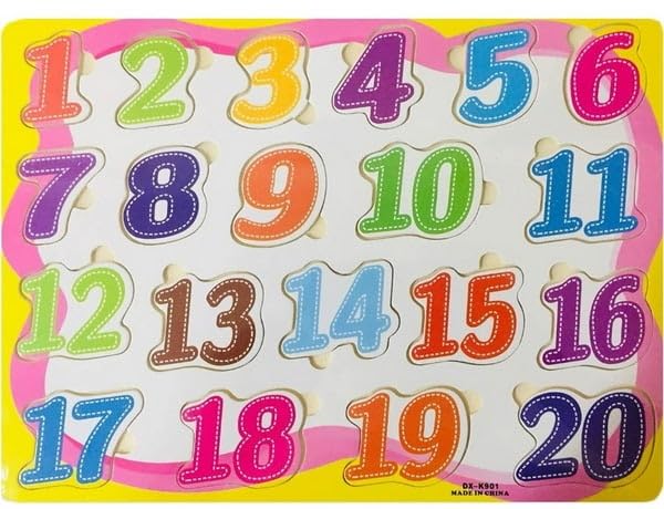 Wooden Math 1-20 Number Board - EKT2230 : Amazon.in: Toys & Games