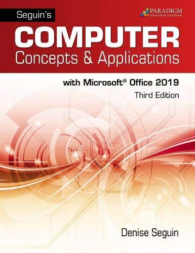 Computer Concepts & Microsoft Office 365 for 2019 Text: Denise Seguin ...