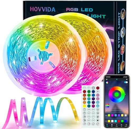 HOVVIDA LED Strip Light Lights 30M, 30 LEDs/Meter, 24V RGB LED Strip ...