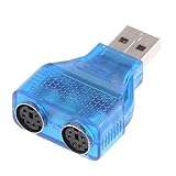 ・ブランド:SANOXY・製造元:Sanoxy・モデル:Sanoxy-USB-PS2-DUO・製造元/メーカー部品番号:Sanoxy-USB-PS2-DUO・PS2 インターフェイスのないマシンに適用、プラグアンドプレイ、ドライバーをインス...