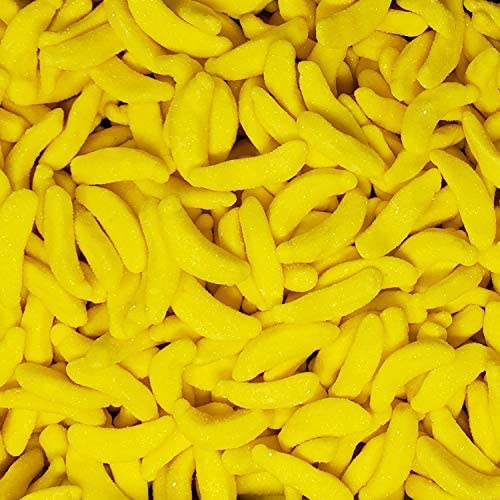 Amazon.com : SweetGlob Gummy Banana, Yellow Sugared Bananas Gummi Candy ...