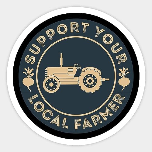 Amazon.com - Support Your Local Farmer Sticker Decal for Bumper Sticker ...