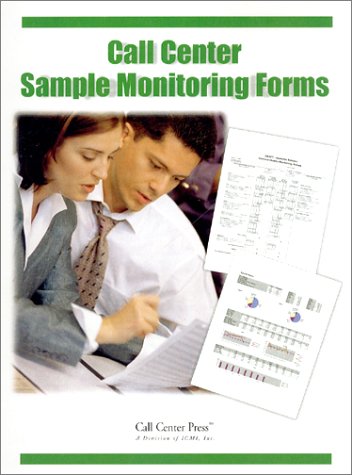 Call Center Sample Monitoring Forms: various: 9780970950710: Amazon.com ...