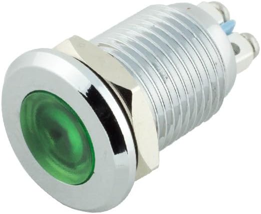 Amazon.com: Alpinetech 6mm 1/4" Red 12V LED Metal Indicator Pilot ...