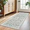Amazon.com: SILOLOOM Vintage Washable 2x5 Rug Runner, Sage Green Grey ...