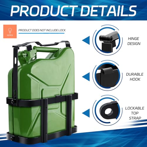 Snapklik.com : Datanly 2 Pcs Jerry Can Mount Holder 5 Gallon 20 Liter ...
