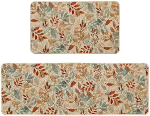 Amazon.com: Artoid Mode Flowers Fall Kitchen Mats Set of 2, Autumn Home ...