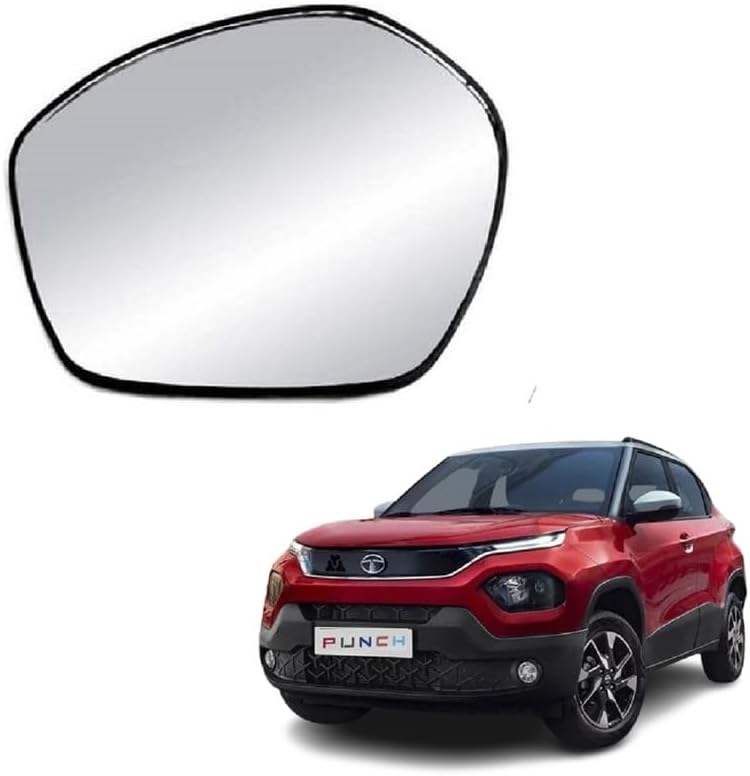 STYCARO- Side View Mirror Glass Plate compatible with Tata Punch 2021 ...