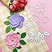 Amazon.com : 3D Rose Flower Metal Die Cuts,Wedding Flower Leaf Leaves ...