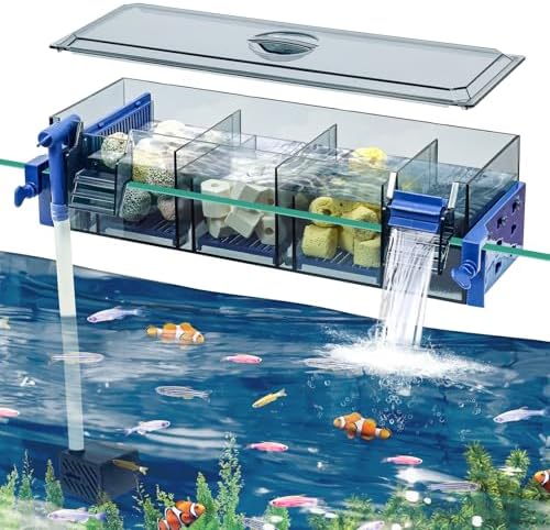 Amazon.com : Bluecoco Premium Multi-Layer Aquarium Filter for 10 to 20 ...