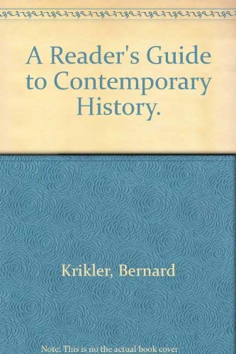 Buy A Reader's Guide to Contemporary History. Book Online at Low Prices ...