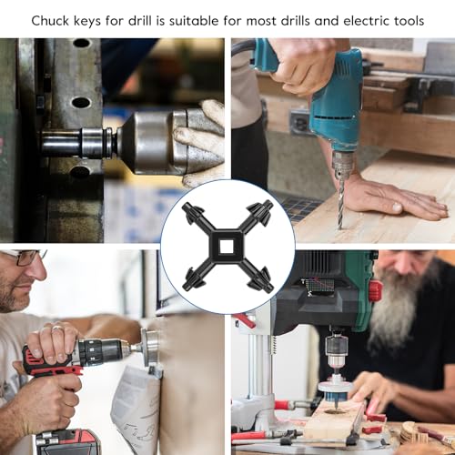 4 in 1 Drills Chuck Key, 4 in 1 Drilling Tool Handheld Drills Chuck Key ...