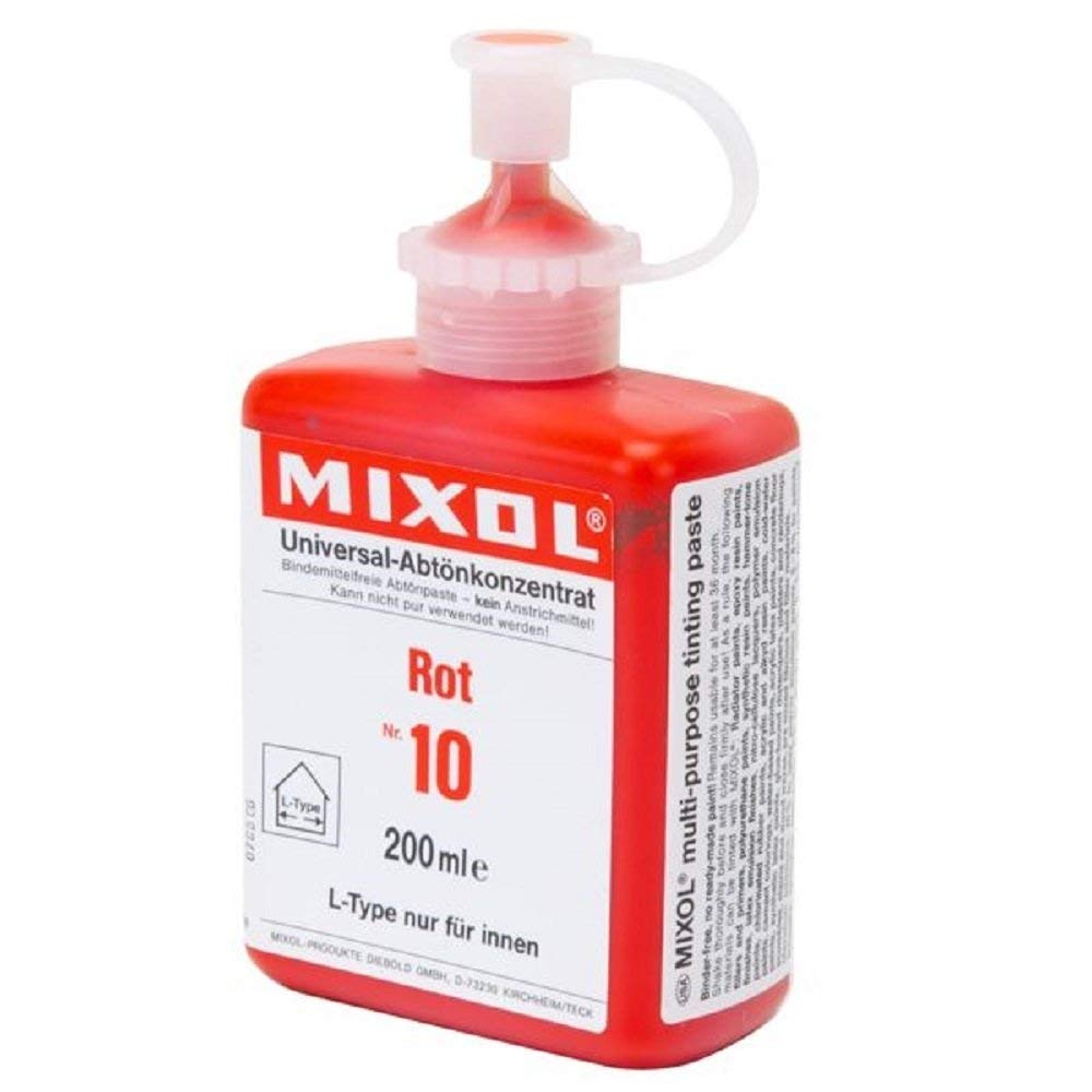 Amazon.com: Mixol Universal Tints, Red Paint Colorant #10, 200ml ...