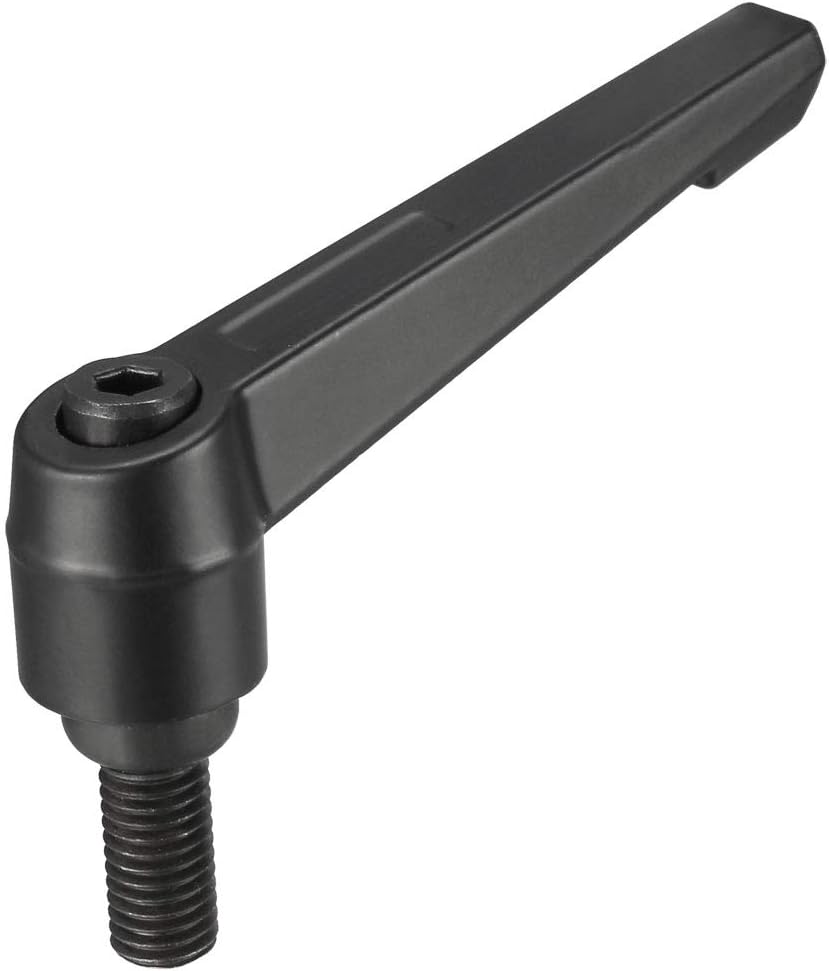 uxcell M10 x 20mm Handle Adjustable Clamping Lever Thread Push Button ...