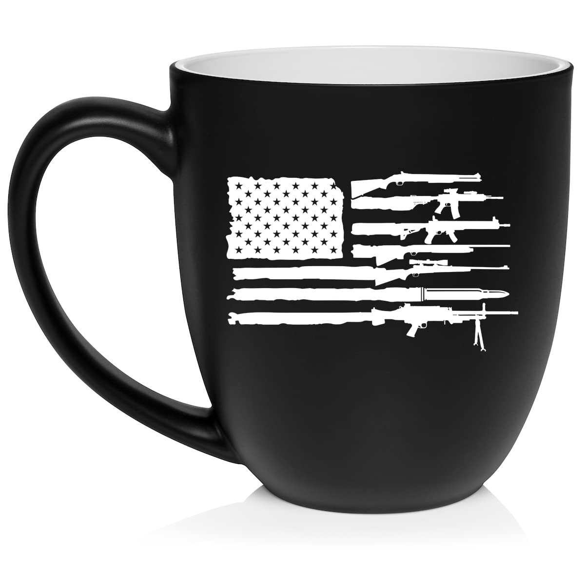 Amazon.com: American Gun Flag Ceramic Coffee Mug Tea Cup Gift for Him ...