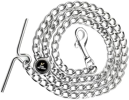 PSK PET MART Dog Chain Silver Grind No.8 Heavy Weight Dogs Leash Heavy ...