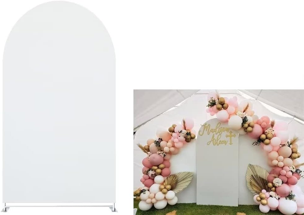 Amazon.com : ittsmnt Arch Backdrop White 2.5X6ft Arched Wall Covers ...