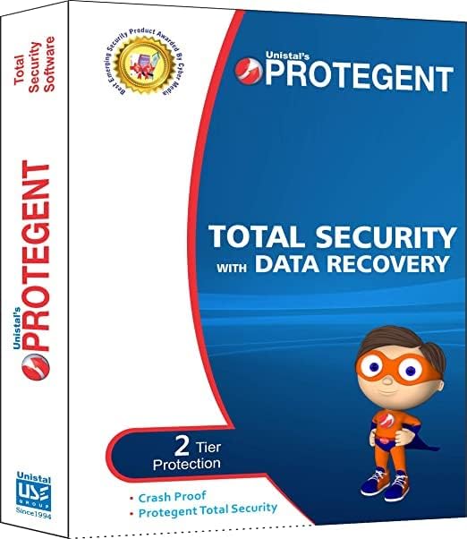 Protegent Total Security Antivirus Software with Data Recovery Software 1Yr/1PC, Email delivery ...