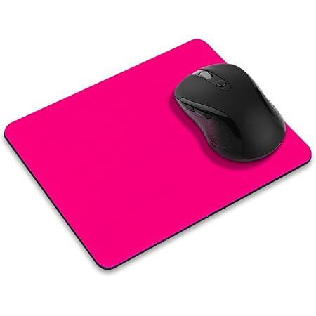 Amazon.com: FINCIBO Non-Slip Rectangle Mousepad, Solid Hot Pink Mouse ...