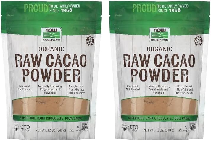 Amazon.com: NOW Foods, Organic Raw Cacao Powder, with Polyphenols and ...
