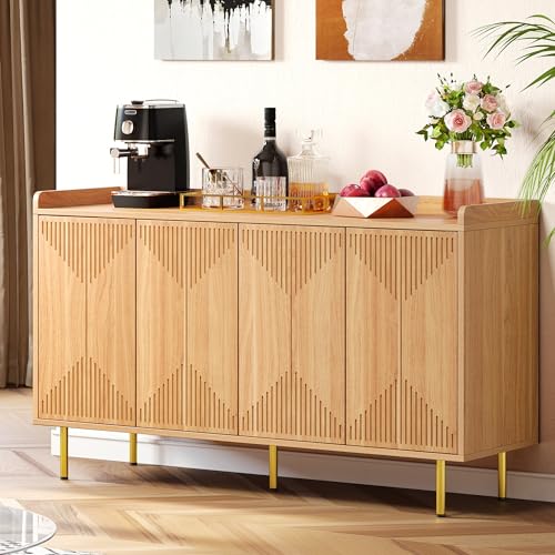 YITAHOME Sideboard Buffet Cabinet, Modern Kitchen Storage Cabinets ...