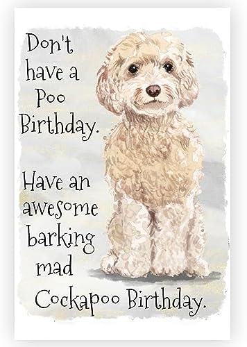 Happy Birthday Cockapoo Greeting Birthday Card - Pet - Dog - Cute ...