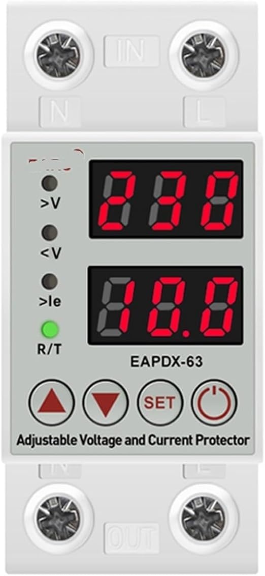 Amazon.com: RZQUAL AC 40A 63A 230V Rail Adjustable overvoltage ...