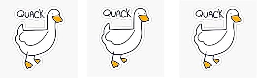 Amazon.com - Quack Duck Sticker - Sticker Graphic - Auto, Wall, Laptop ...