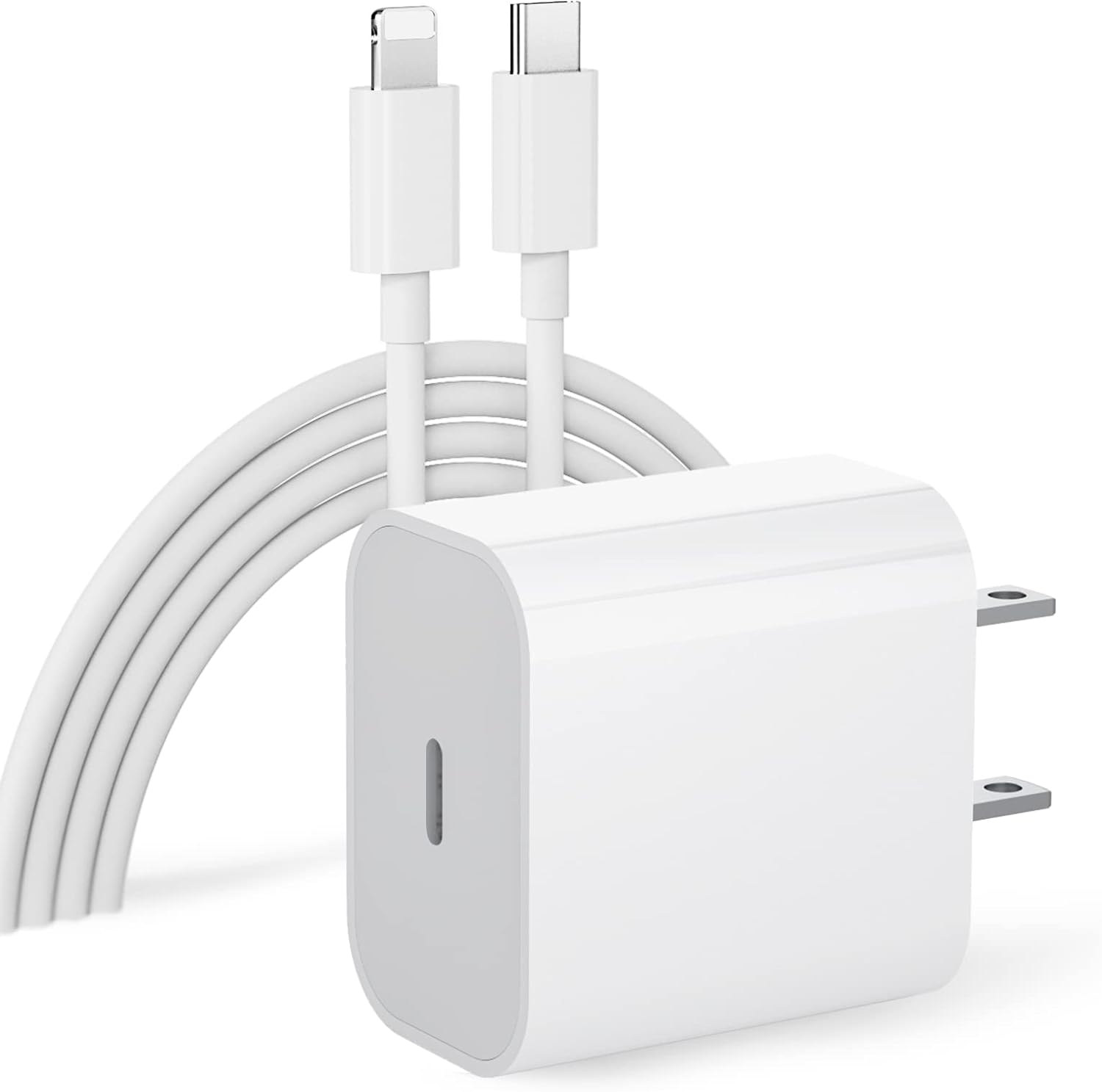 Uniytriox Cargador iPhone Tipo C, 20W Carga Rápida con Cable USB C a ...