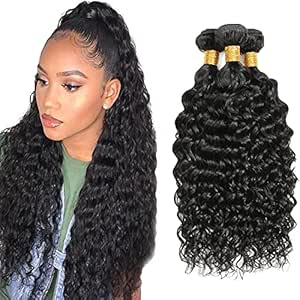 Amazon.com : Water Wave Bundles Human Hair Brazilian Water Wave Hair ...