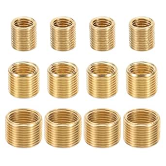 PATIKIL 3 Size Thread Reducing Nuts Insert, 12pcs Male to Female Fine ...