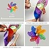 Amazon.com: IilLittle 10 Pack Rainbow Pinwheel, No Assembly Required ...