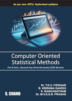 Buy Computer Oriented Statistical Methods: For B.Tech., Second Year Semester I | CSE Stream ...