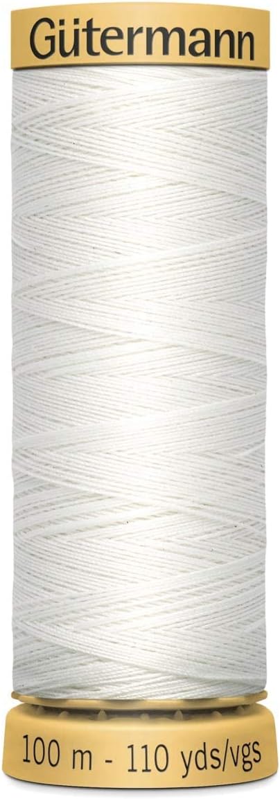 100% Natural Cotton Thread by Gutermann for Sewing and Quilting - 250m ...