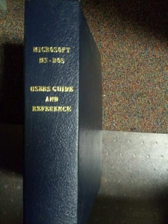 Microsoft Ms-Dos, User's Guide & Reference,: Microsoft,: Amazon.com: Books