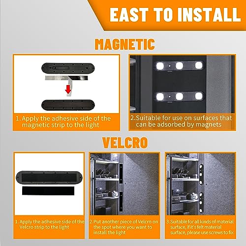 Snapklik.com : MIND&ACTION Gun Safe Lights,Motion Activated LED Light ...