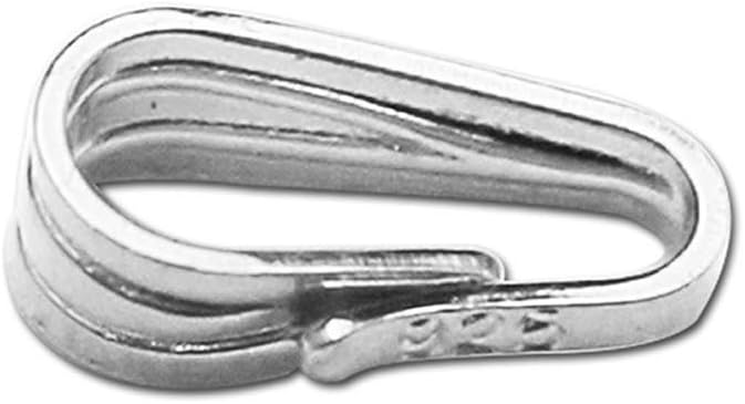 Amazon.com: 5pcs .925 Sterling Silver Slider Pendant Clasp Bail ...