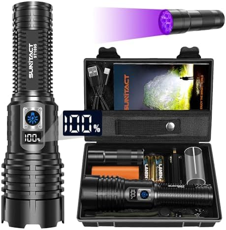 Sunitact ST1476 + ST1007 Rechargeable Flashlights High Lumens - Amazon.com