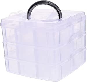 Amazon.com: STOBOK Box Masking Tape Container 6 Tier Stackable Storage ...