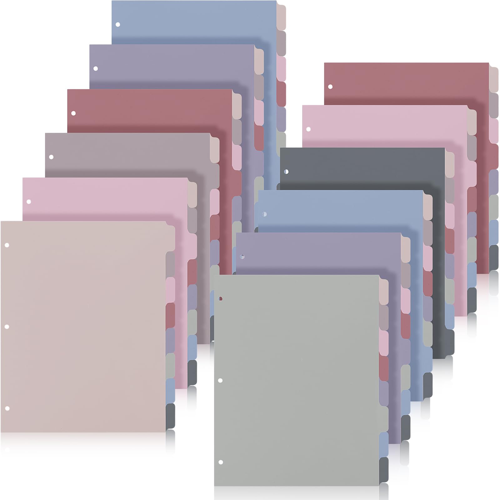Amazon.com : Honoson 12 Sets 8 Tab Binder Dividers for 3 Ring Binders 8 ...