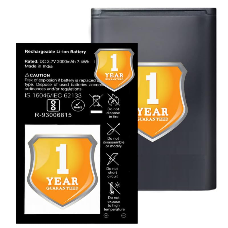 Original 2000mAh Battery for LYF Jio Phone (All Jio Keypad Phones) – 1 ...