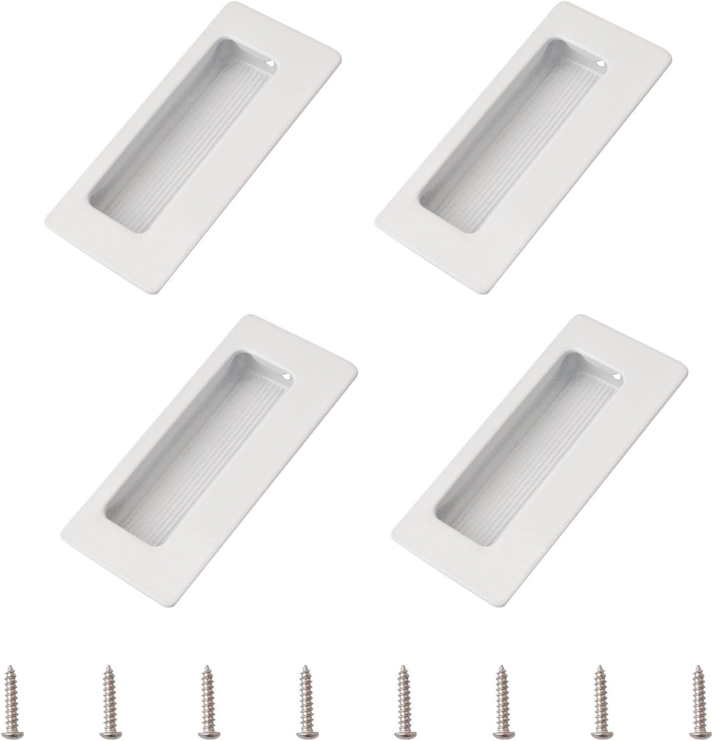MOROBOR 4PCS Rectangular Recessed Concealed Handle, Embedded Design ...
