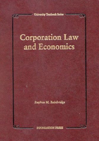 Amazon.com: Corporation Law and Economics: 9781587781391: Bainbridge ...