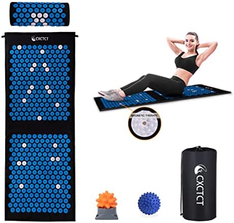 Amazon.com: Extra Long Yoga Acupressure Mat Set,Massage Acupuncture Mat ...