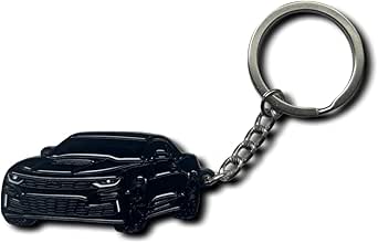 Amazon.com: FULAIKJ Car Keychain for Camaro Accessories Metal Enamel ...