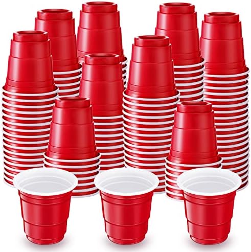 Amazon.com: Yetene 500 Pack 2oz Graduation Red Plastic Shot Glasses Cup ...