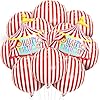 Amazon.com: KatchOn, Red and White Striped Balloons - 18 Inch, Pack of ...